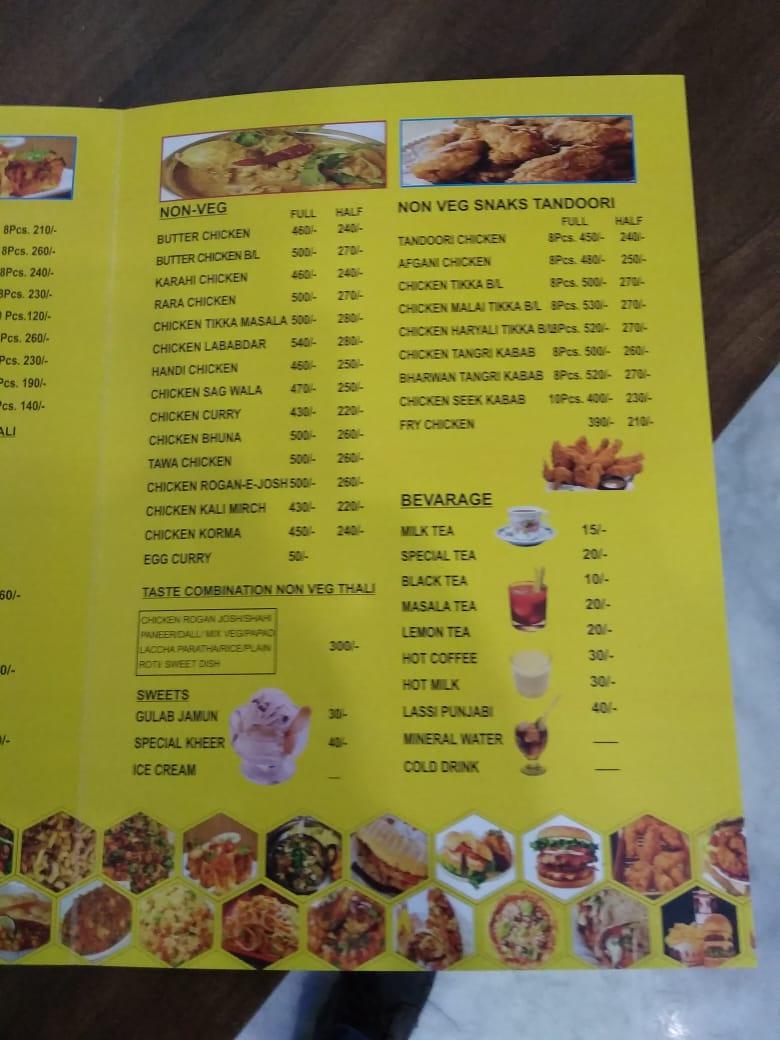 Menu at Taste Combination Restaurant, Mustafabad Ahatmali