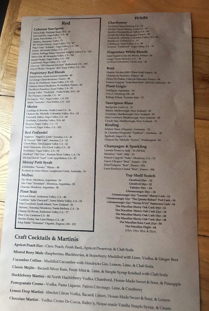 Menu at Chives Restaurant, Suamico