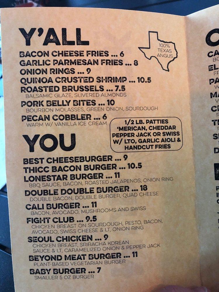 Menu at Mudhook Bar and Kitchen, Duncanville