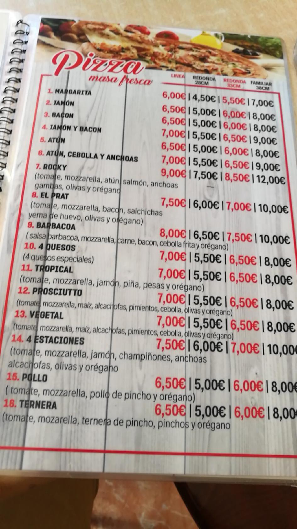 Carta del restaurante Tio Mario Döner Kebab, El Prat del Llobregat ...