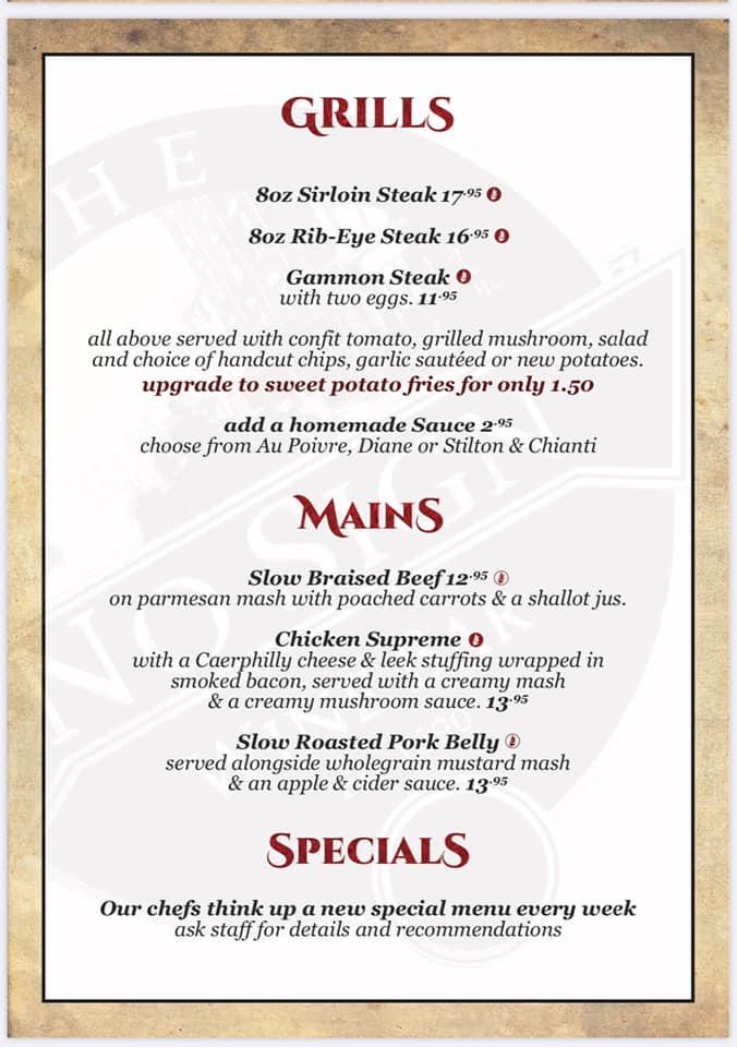 Menu at No Sign Wine Bar, Swansea