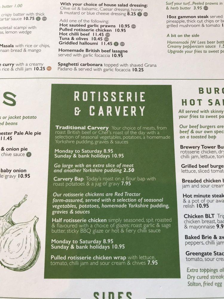 Menu at The Sheldon Arms pub & bar, Ashton-under-Lyne