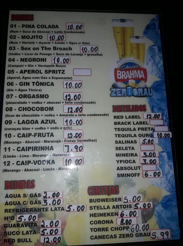 Menu at Fórmula do Drink pub & bar, Rio de Janeiro