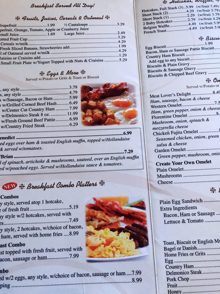 Menu at Warwick Restaurant, Newport News