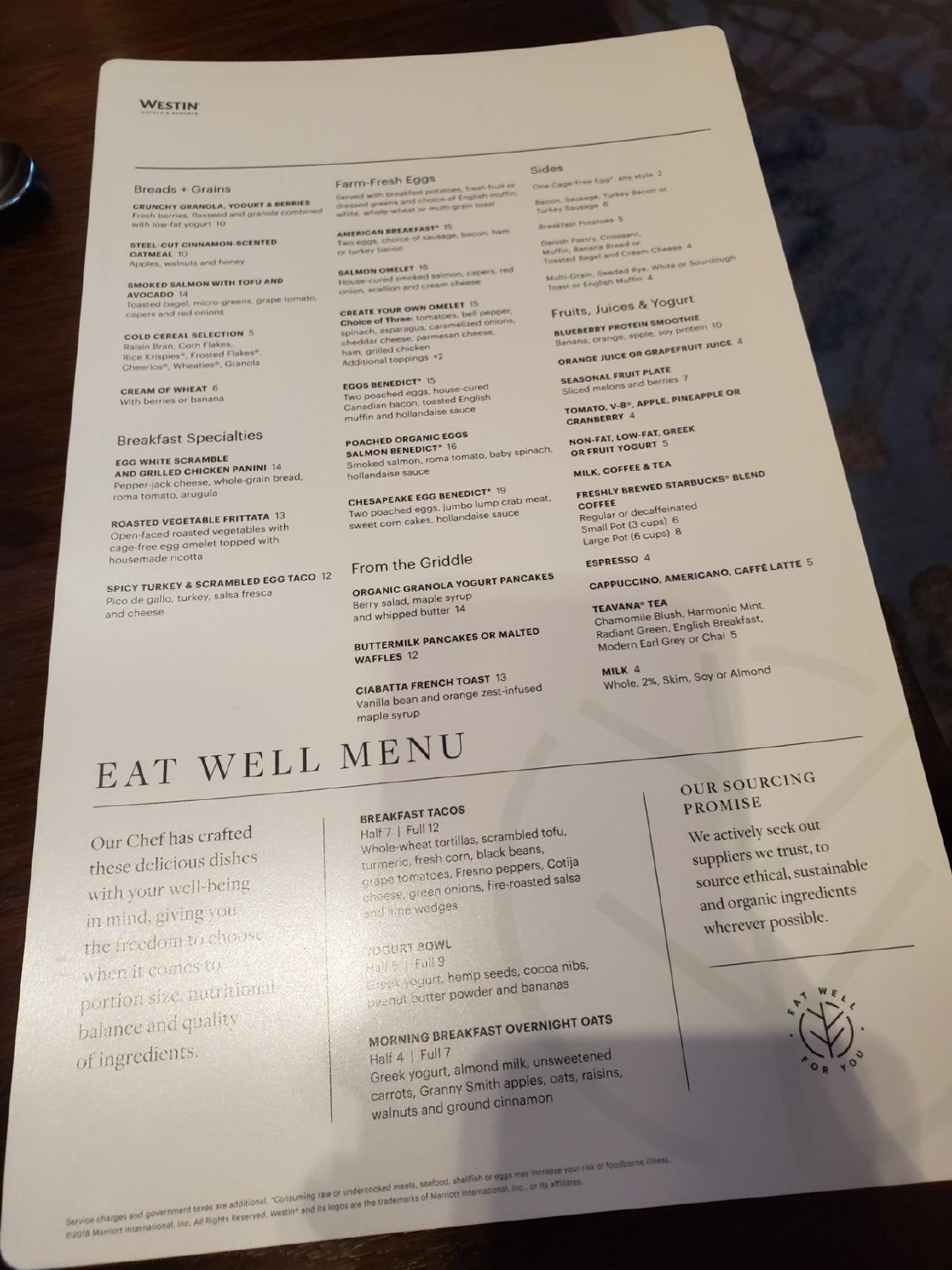 Menu at Azure restaurant, Annapolis, 100 Westgate Cir