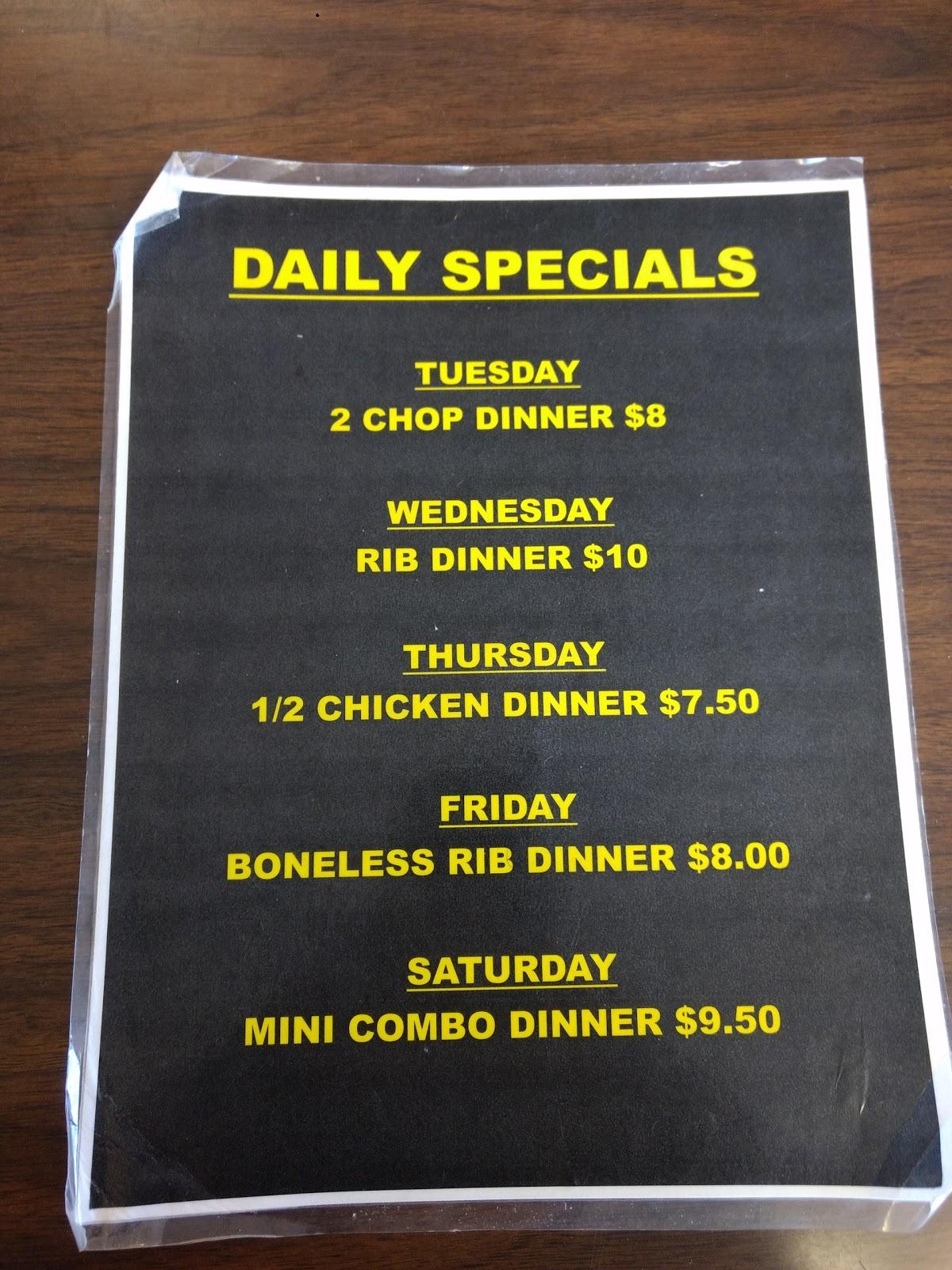 Menu at Old Hickory Bar-B-Q Carryout, Dayton, 241 Woodman Dr