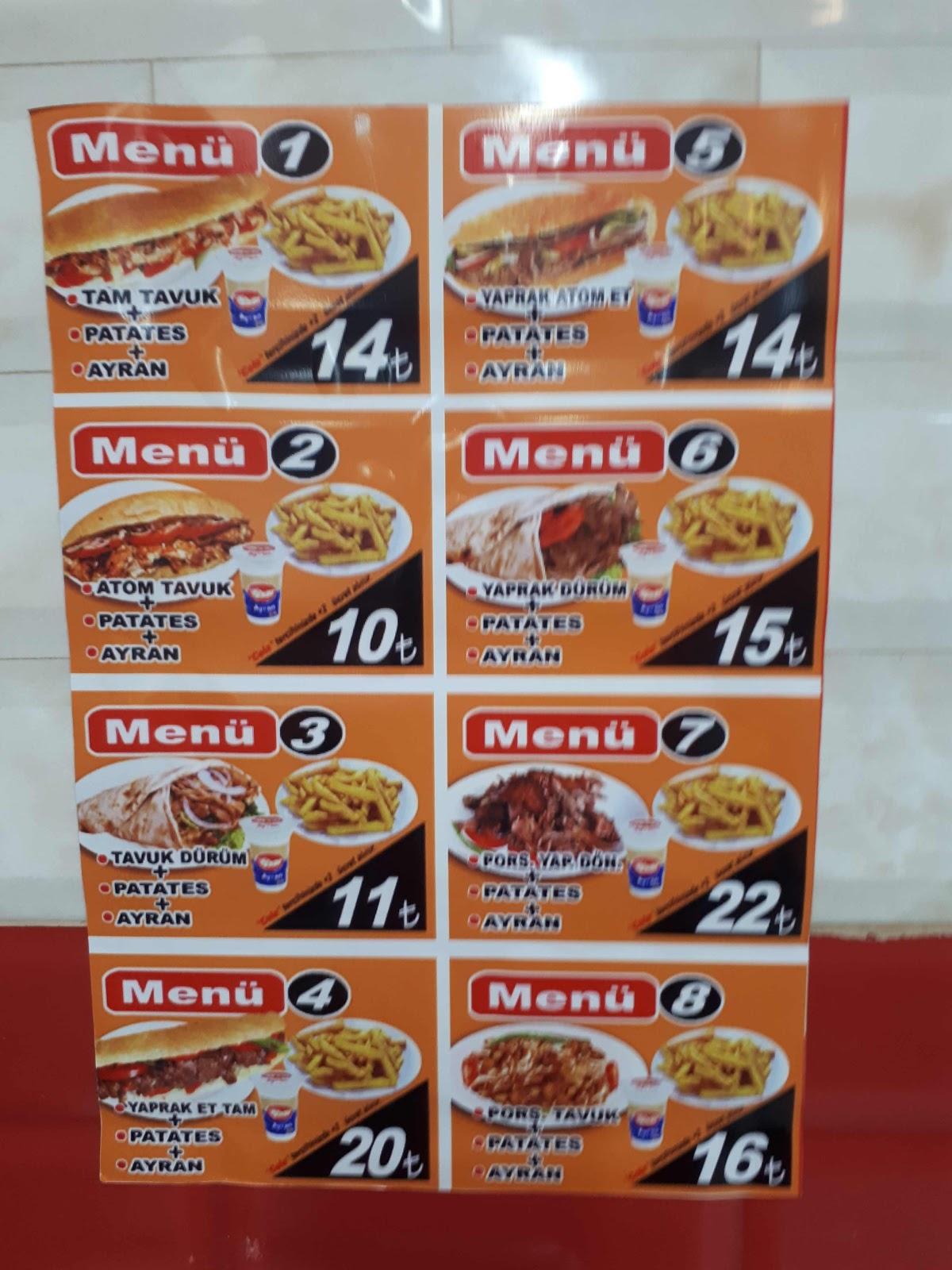 Menu at Safa Döner, Bursa, Barış Cd. NO.33