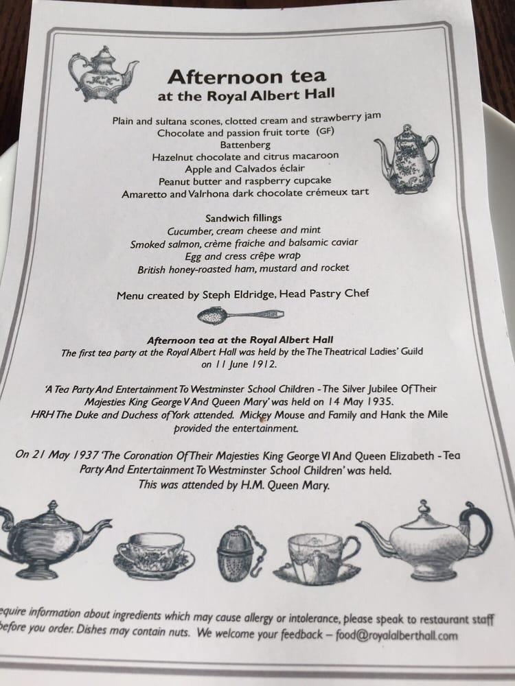 Menu at Verdi - Italian Kitchen at the Royal Albert Hall restaurant, London