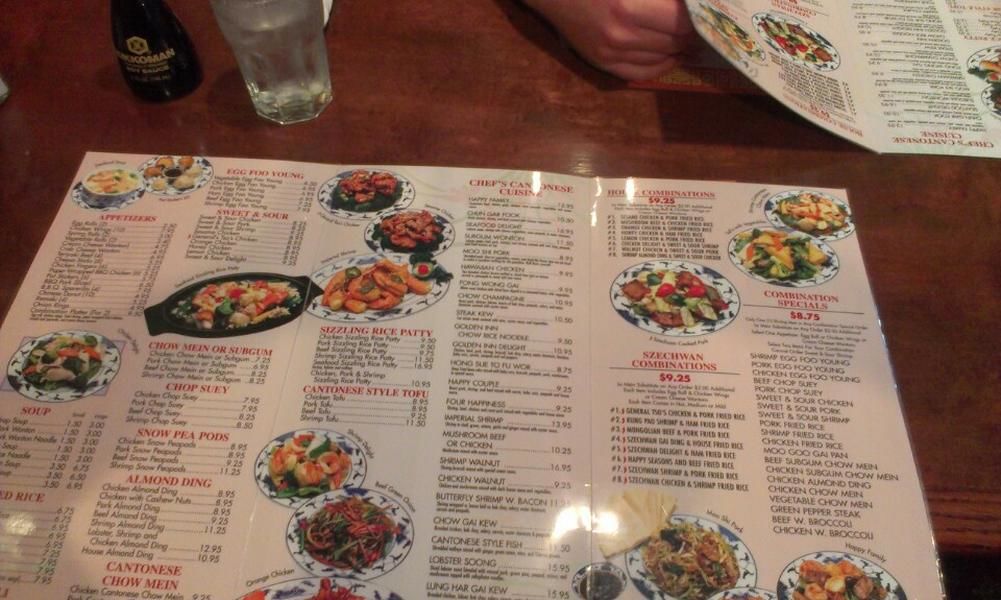 Menu at Golden Inn Restaurant, Superior