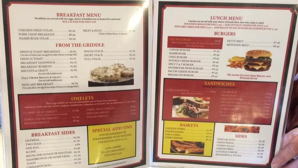 Menu at T & T Cafe, Hansen