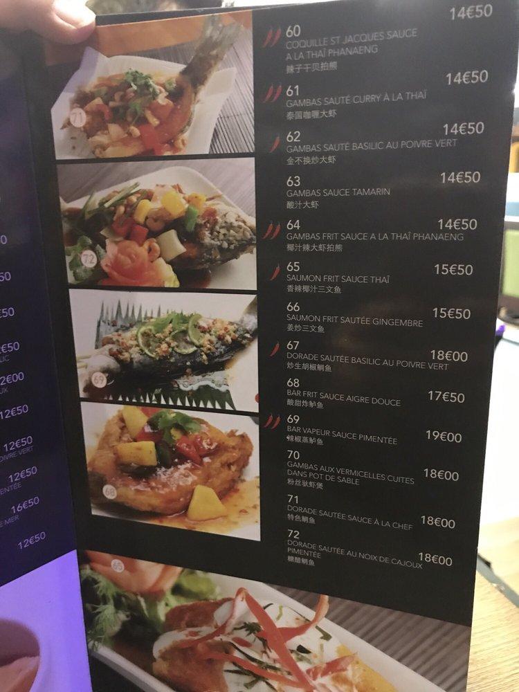 Menu au Thai Basilic restaurant, Tremblay-en-France, 20 rue des Buissons