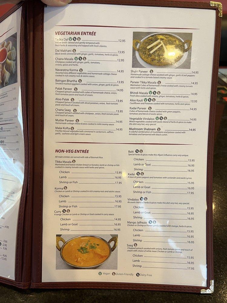 Menu at Curry House restaurant, Wake Forest
