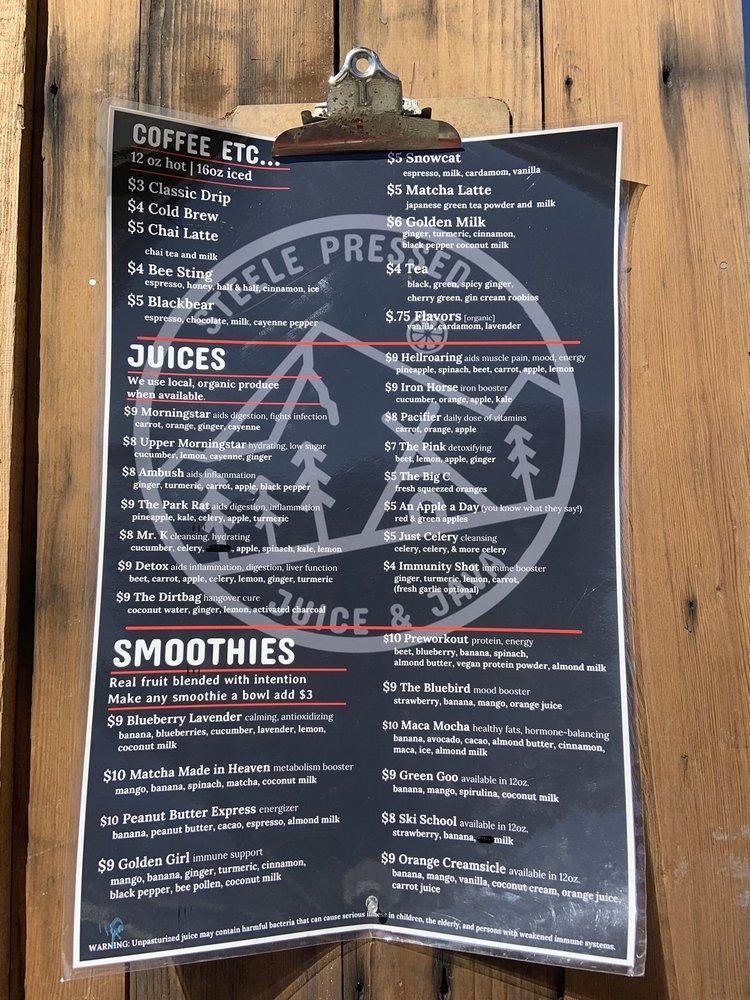 Steele Pressed Juice in Big Sky - Restaurant reviews