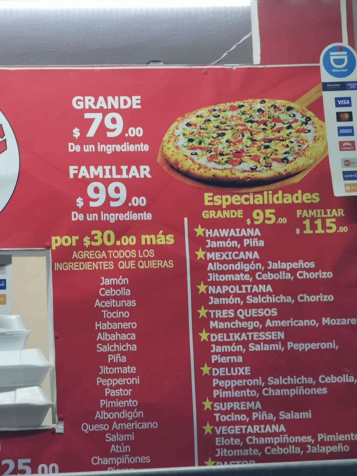 Menu at Pizza & Love restaurant, Santiago de Querétaro