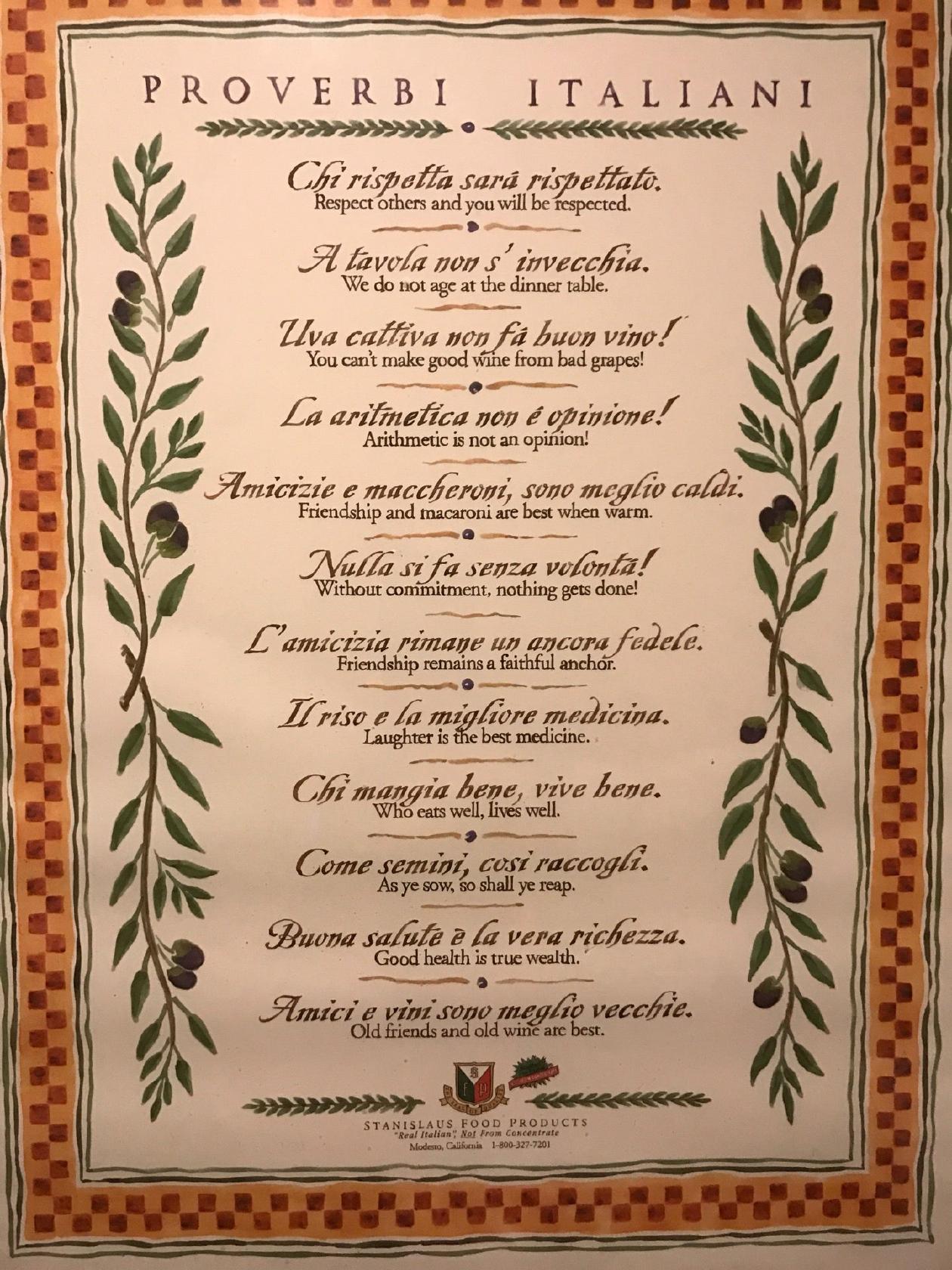 Menu at Taso Italiano restaurant, New Port Richey