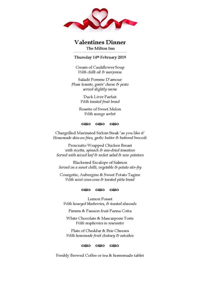 Menu at Milton Inn pub & bar, Dundee