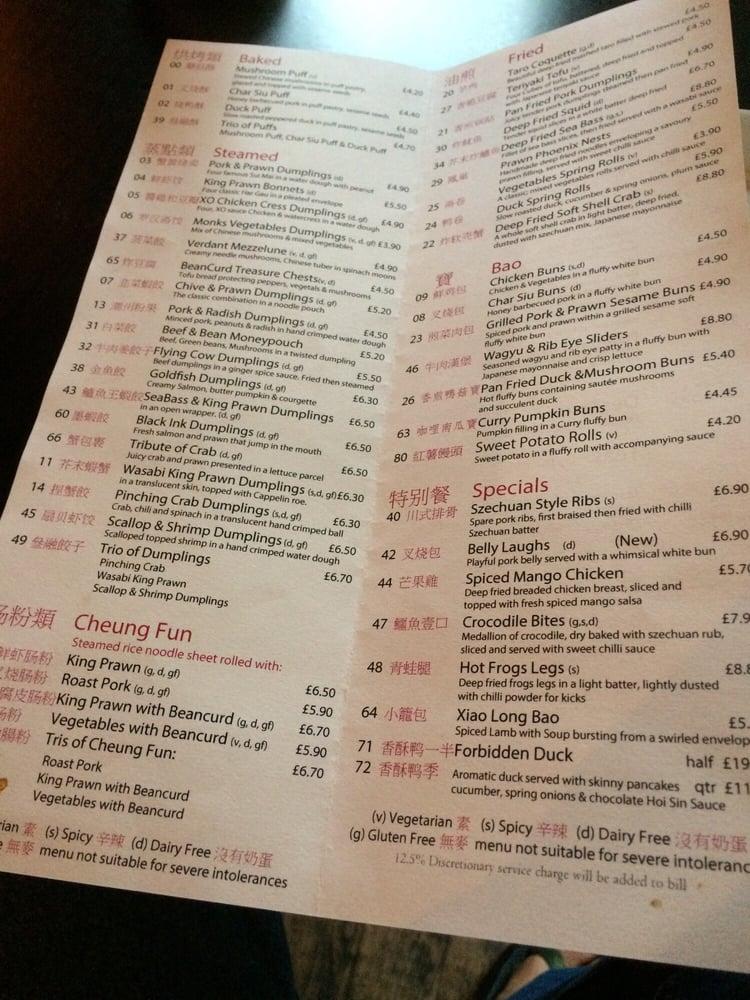 Menu at The Courtesan pub & bar, London