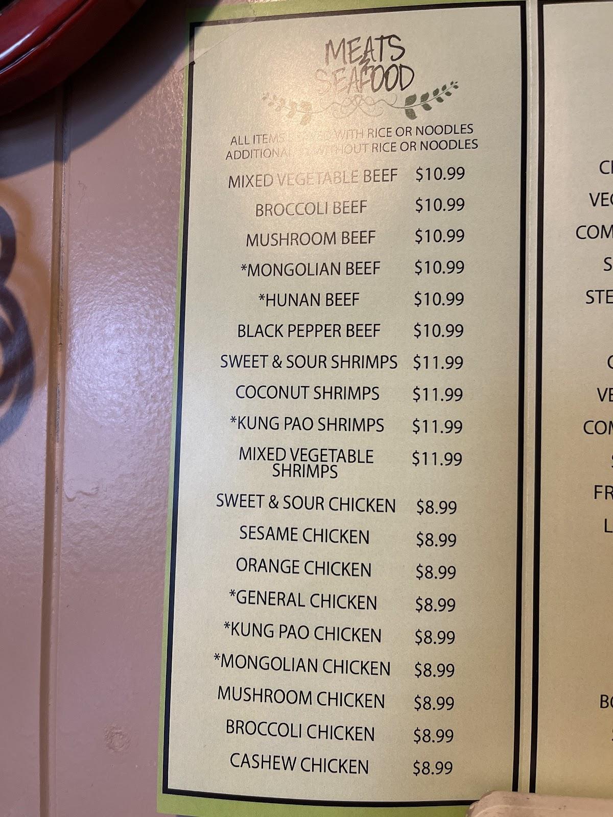 Menu at China Fresh restaurant, Trenton
