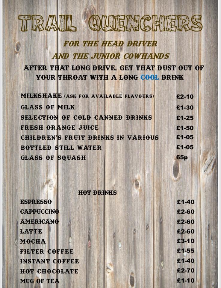 Menu at The Ranch House Redcar restaurant, Redcar