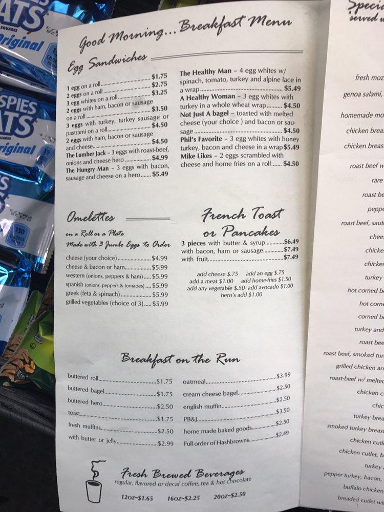 Menu at Seventh Street Gourmet restaurant, Garden City, 100 7th St