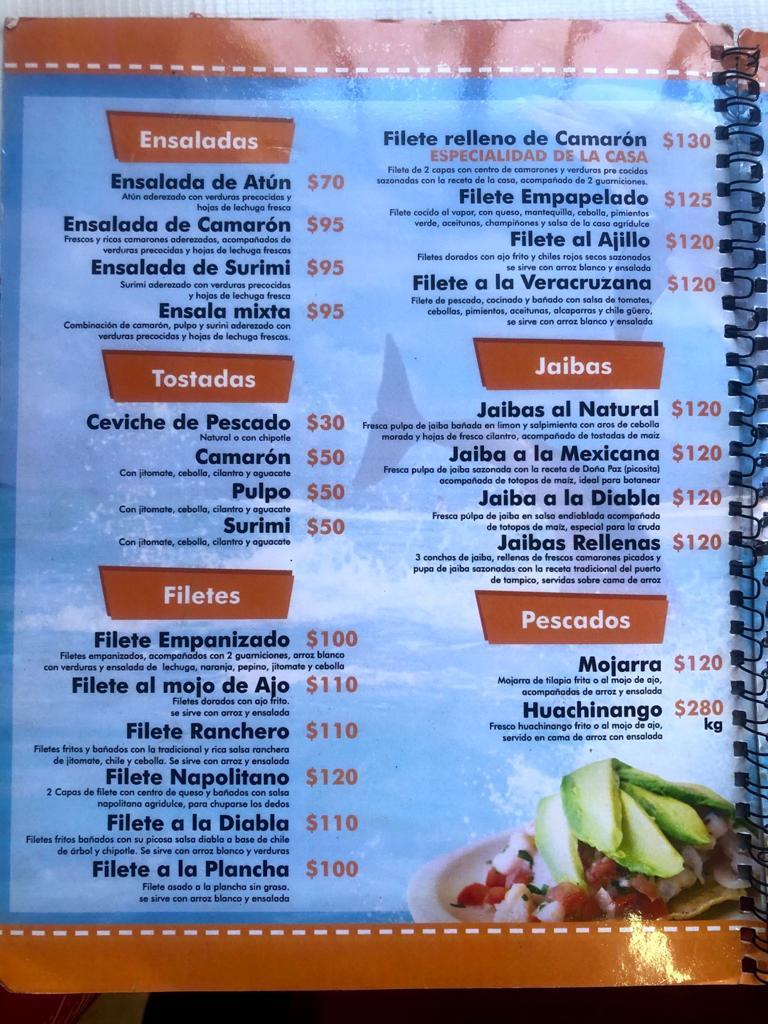 Carta del restaurante El Delfin, Aguascalientes, Blvd. José María ...