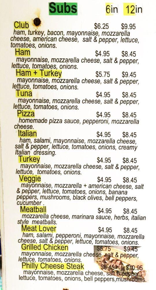 Menu at Scooby's Ice Cream Bar & Grill, Myrtle Beach
