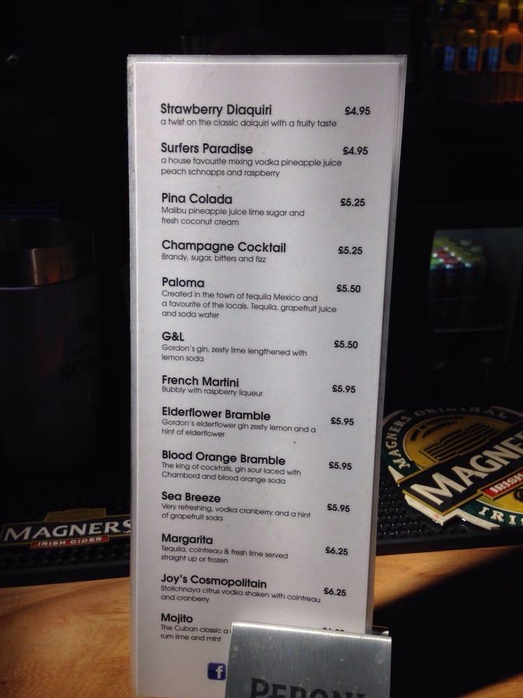 Menu at Ramore Restaurants, Portrush, Portrush