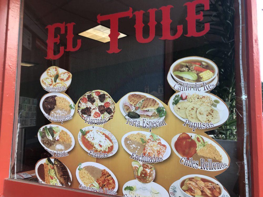 Menu at El Tule Taqueria restaurant, Woodburn