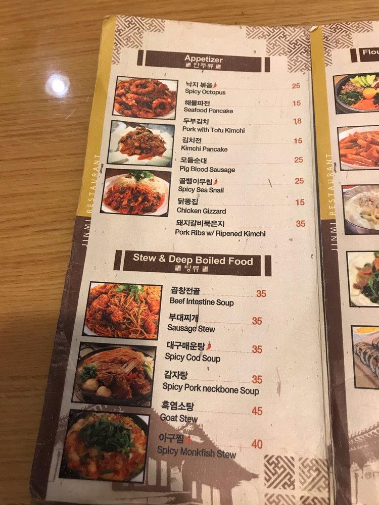 Menu at Jinmi Korean Restaurant, Anchorage, Spenard Rd Suite A