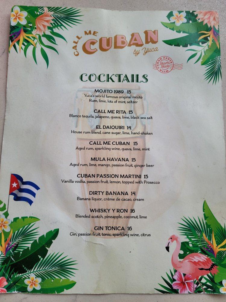 Call Me Cuban in Miami Beach - Restaurant menu and reviews