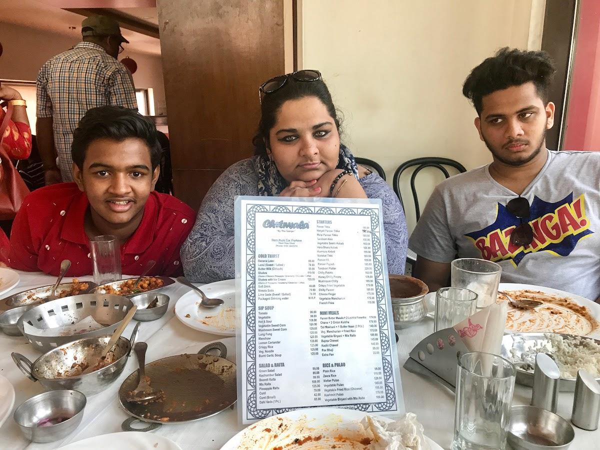 Menu at Chotiwala By The Ganges, Rishikesh, Ram Jhula Car Parking First ...