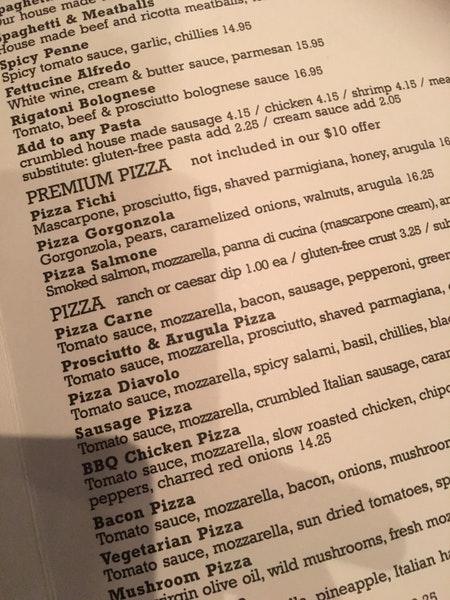 Menu at IL FORNELLO, Ajax restaurant, Ajax, 95 Kingston Rd E