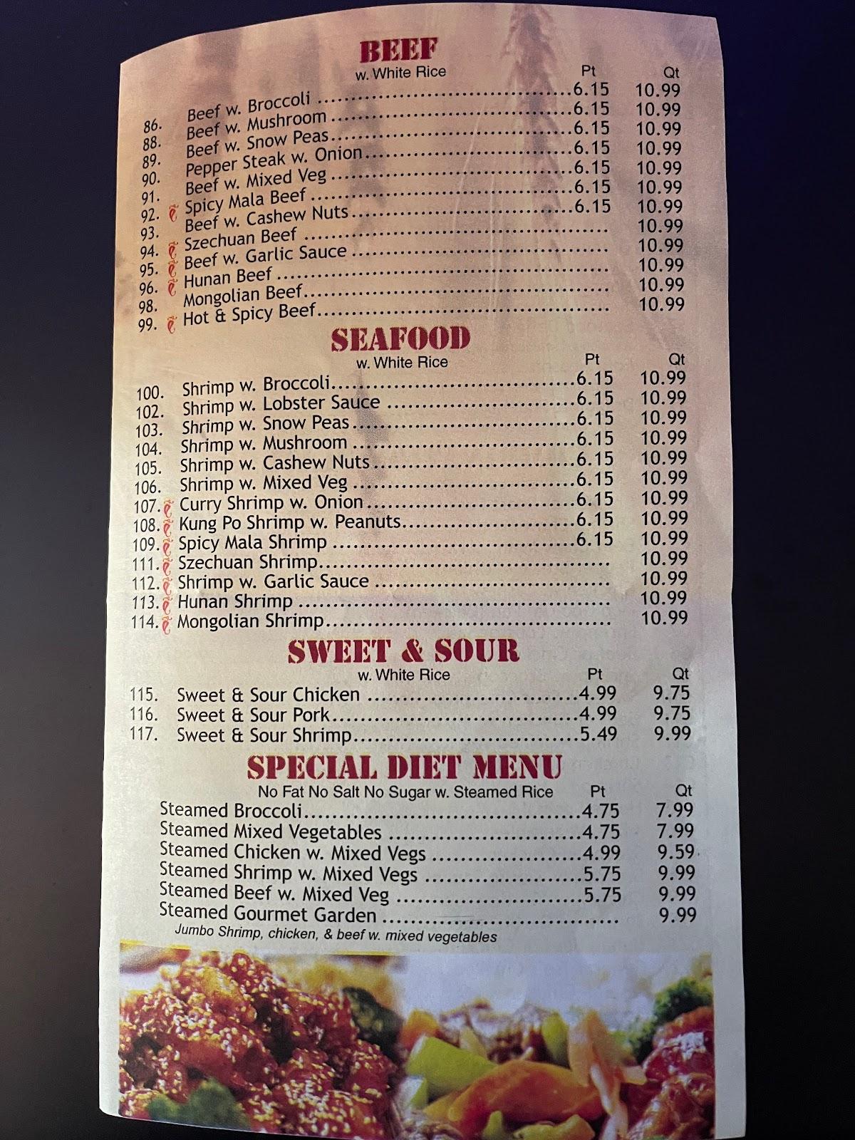 Carta del restaurante Quality Chef, Dallas