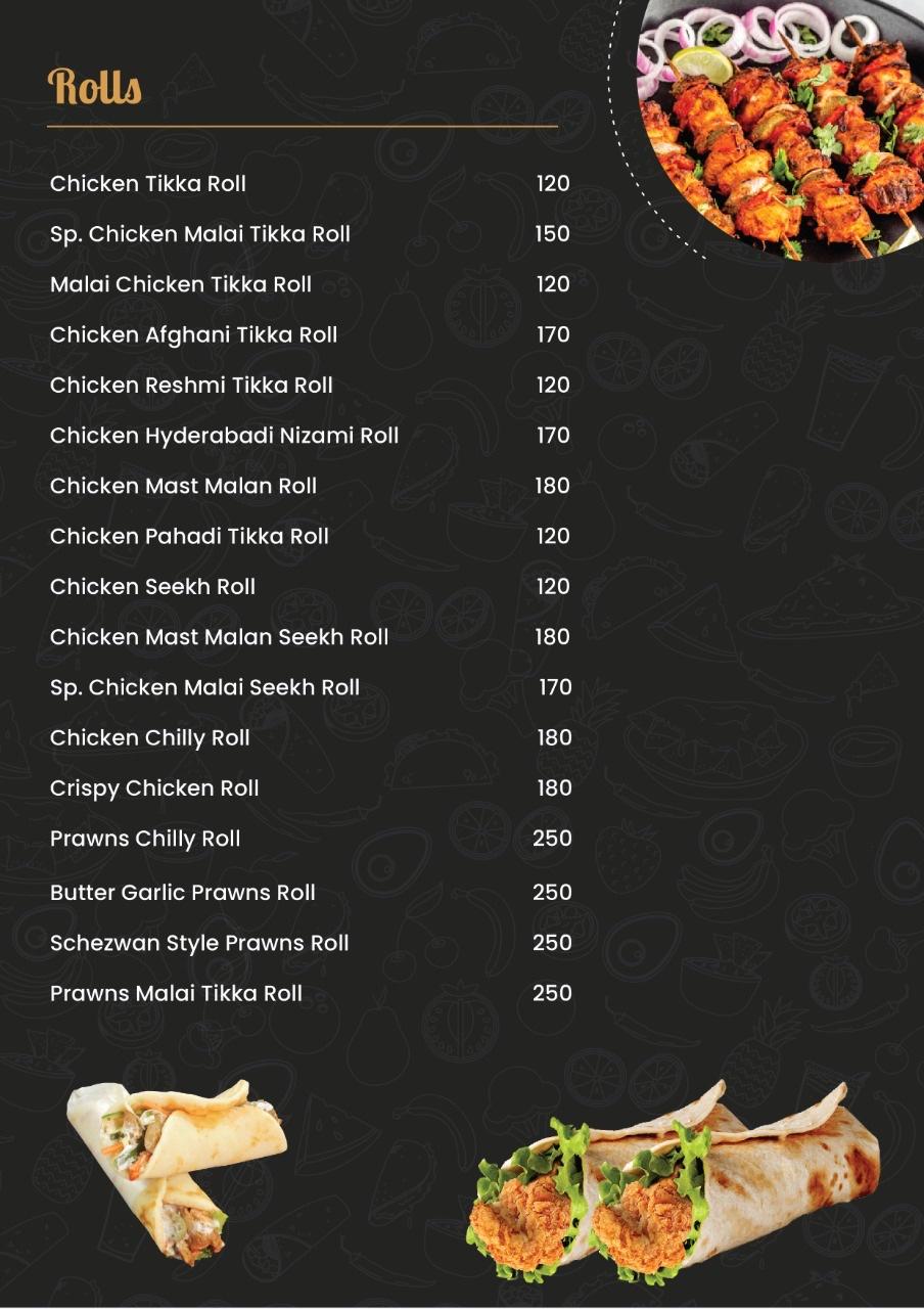 Menu at Shark bite, Mumbai, Nathani Heights