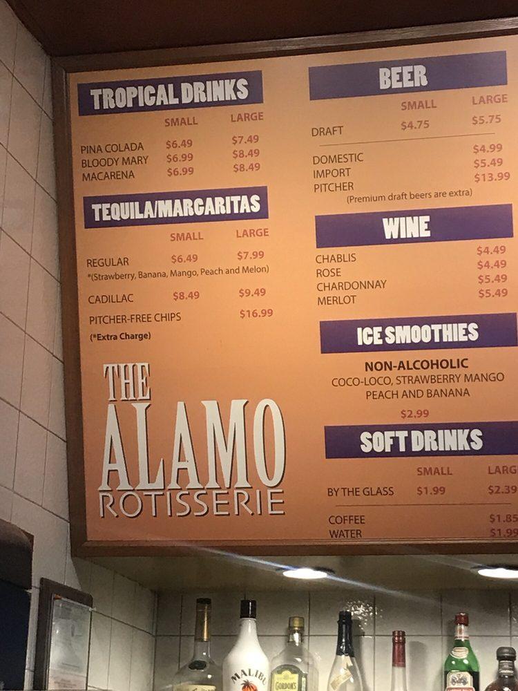 Menu at Alamo Restaurant, Santa Clarita