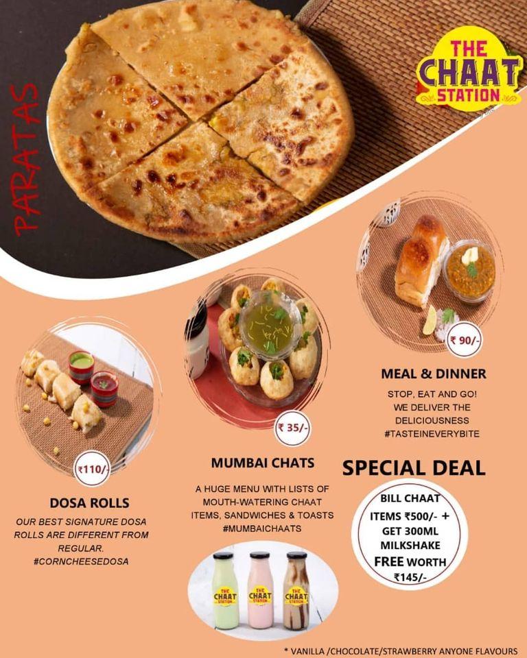 Menu at The Chaat Station, Kanchipuram