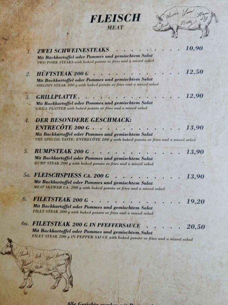 Speisekarte von El Lazo Steakhaus, Düsseldorf