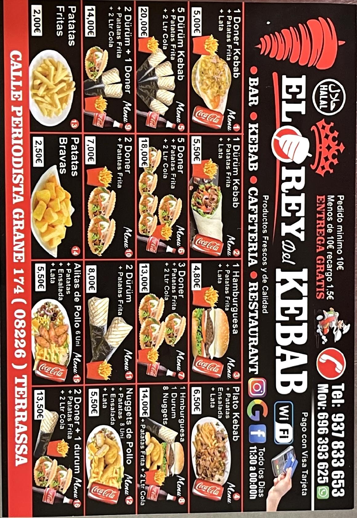 Menu at Doner Kebab Pizza Grill de La Parada restaurant, Terrassa