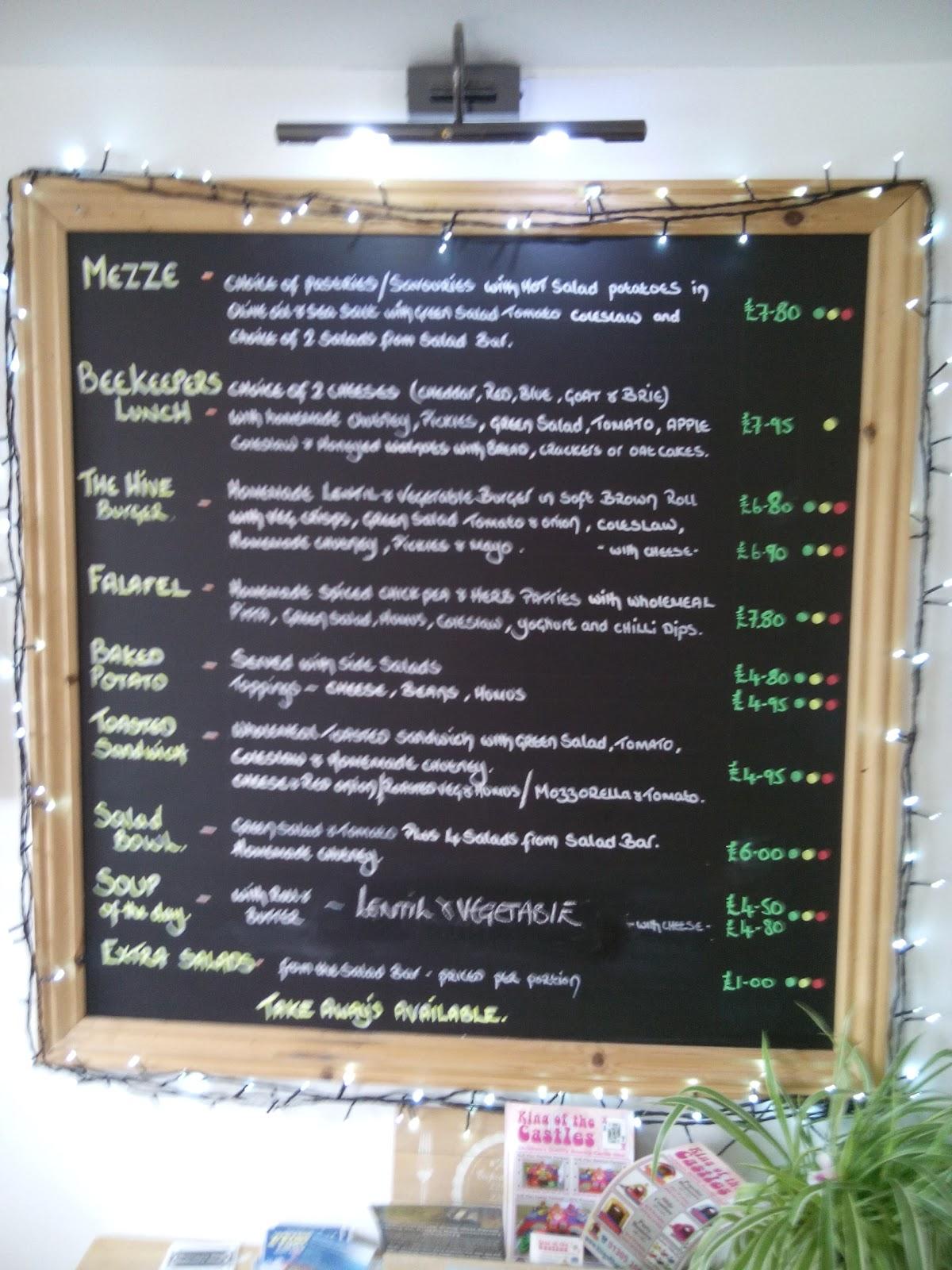 Menu at The HiVe Cafe, Weymouth
