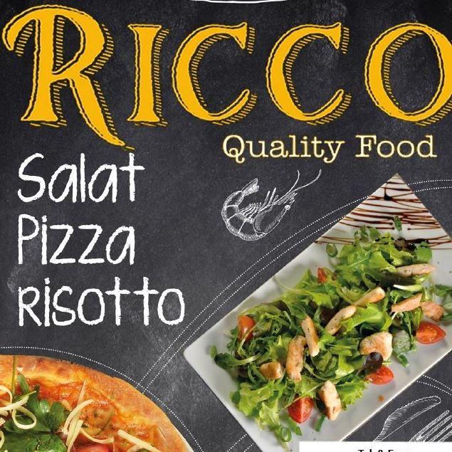 Menu at Pizza Ricco, Vienna