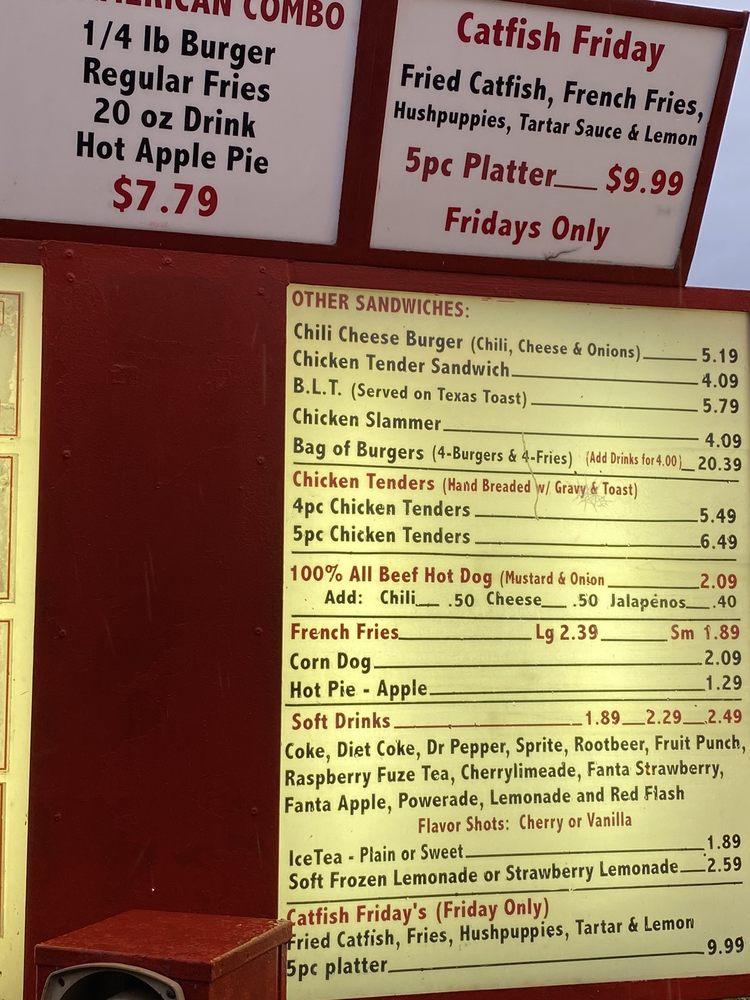 Menu at Short Stop restaurant, Round Rock, Round Rock Ave
