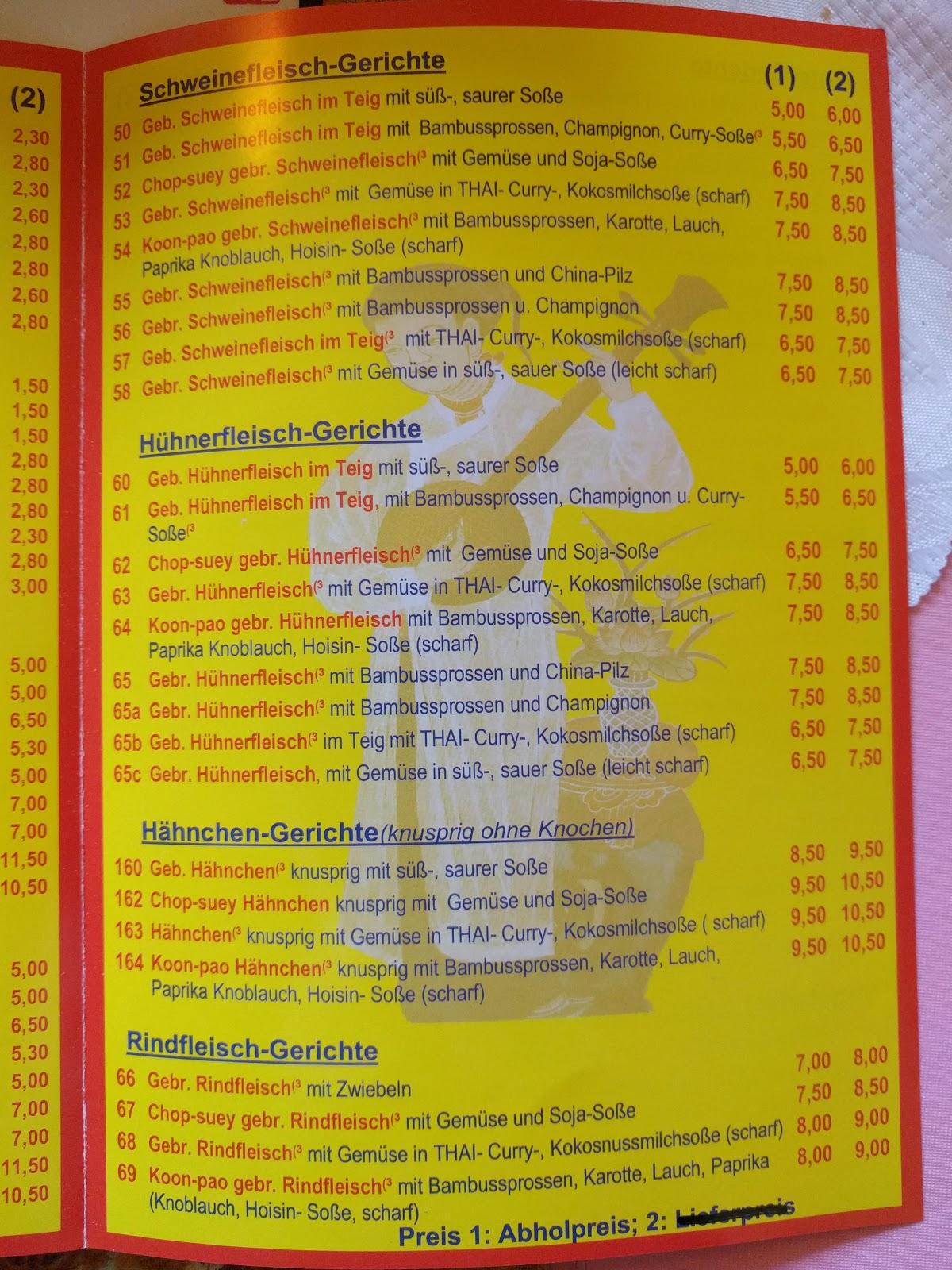 Menu At Mekong Restaurant Wilkau Ha lau