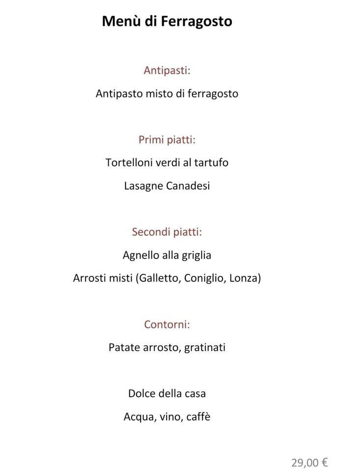 Menu da Il Galeone 5.8 ristorante, Sogliano Al Rubicone