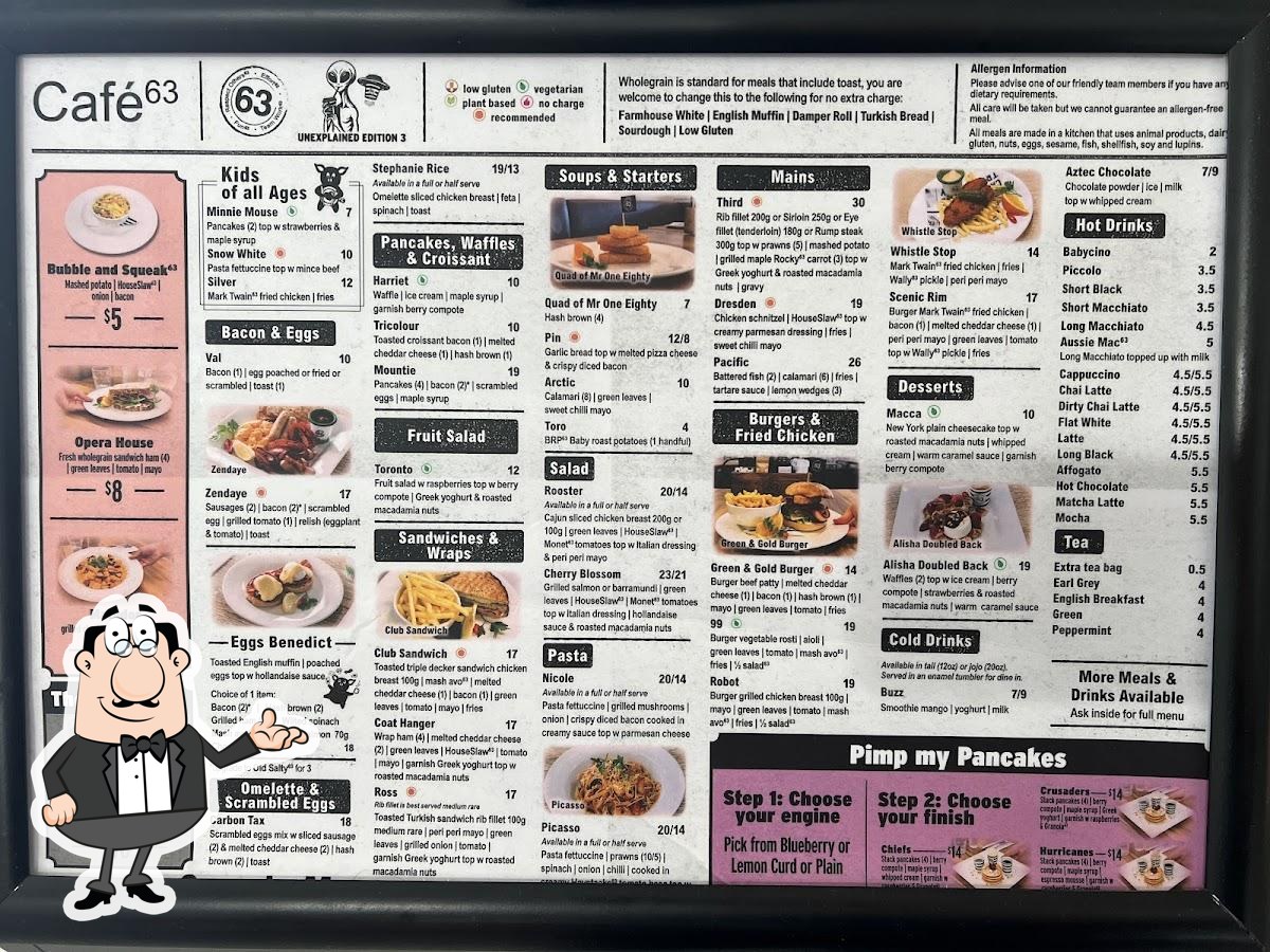 Cafe 63 Yeppoon, Yeppoon - Restaurant menu, prices and reviews