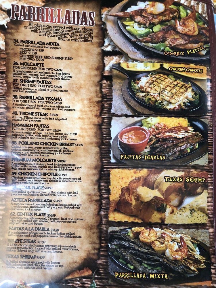 Menu at El Rodeo Mexican Restaurant, Lampasas