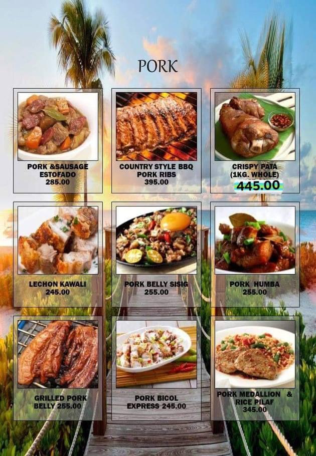 Carta de Breeze Cafe and Restaurant, Toledo, Toledo Rd