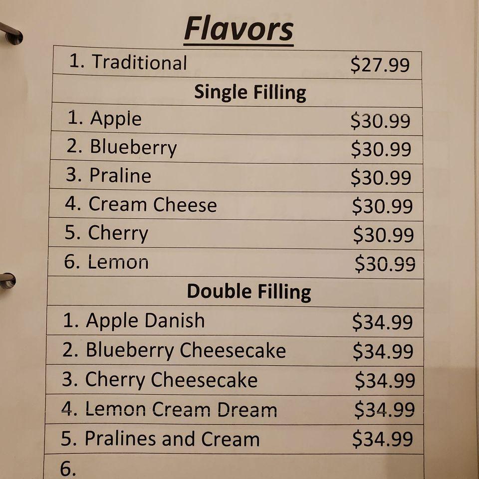 Menu at Cooyons restaurant, Mountain Home