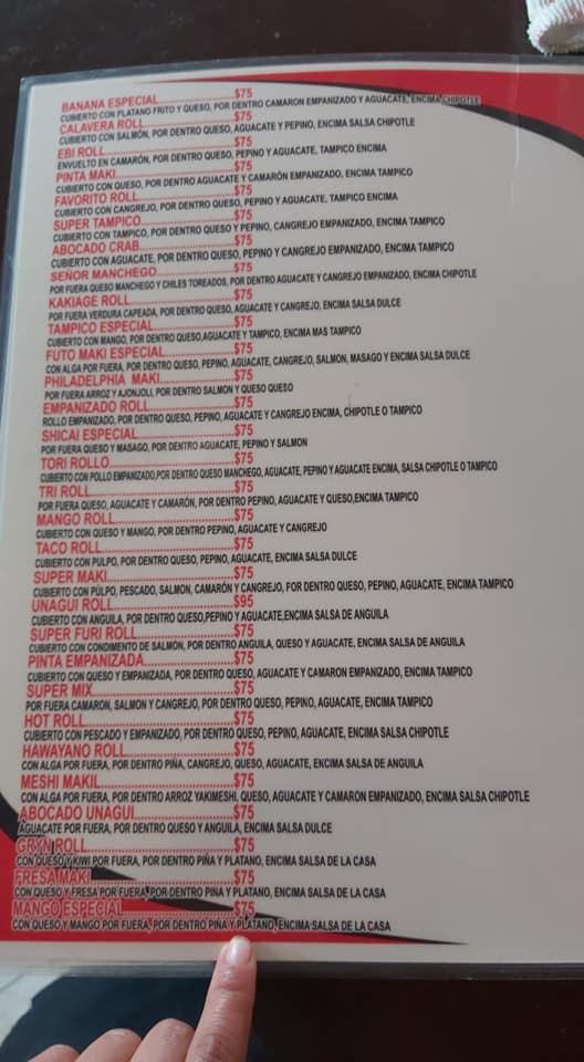 Carta del restaurante SuperSushi El Rosal, Ciudad del México, Av. San ...