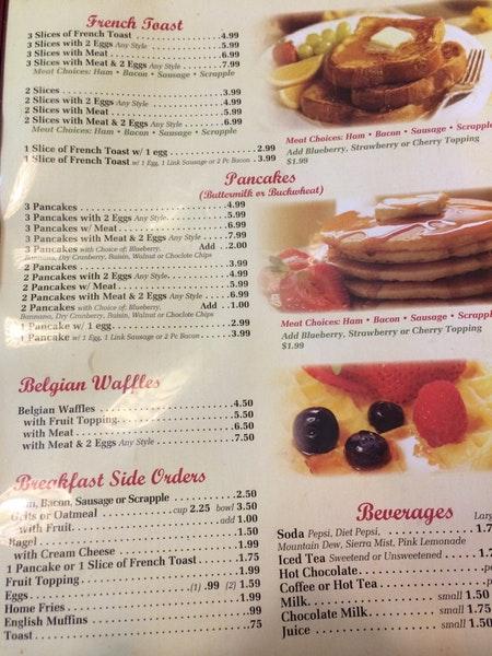 Menu at Georgetown Family Restaurant, Georgetown