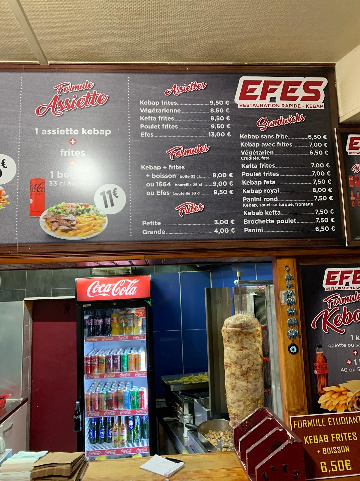 Menu at KEBAB restaurant, Angoulême